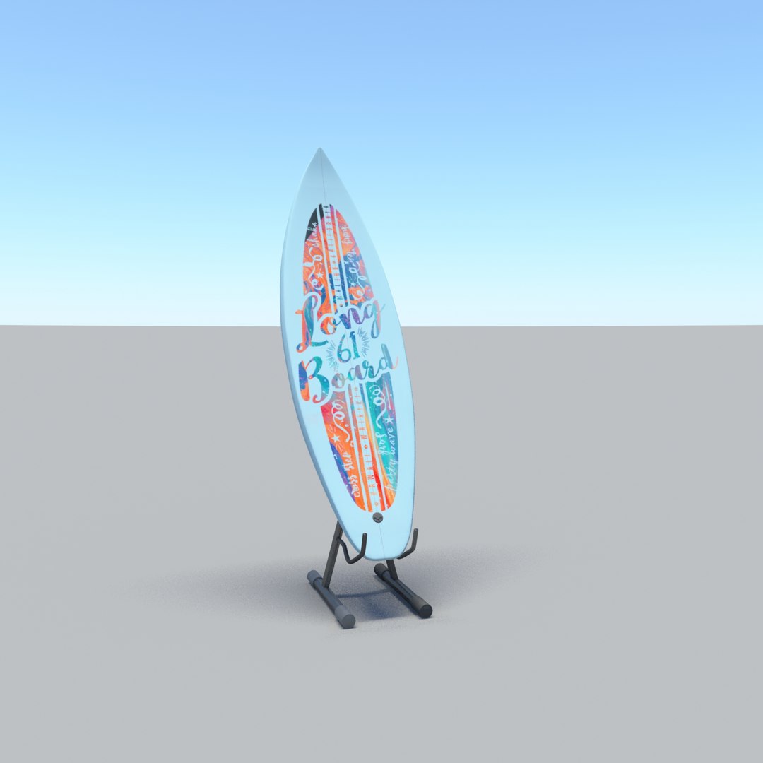 3D surfboard v2 - TurboSquid 1168637