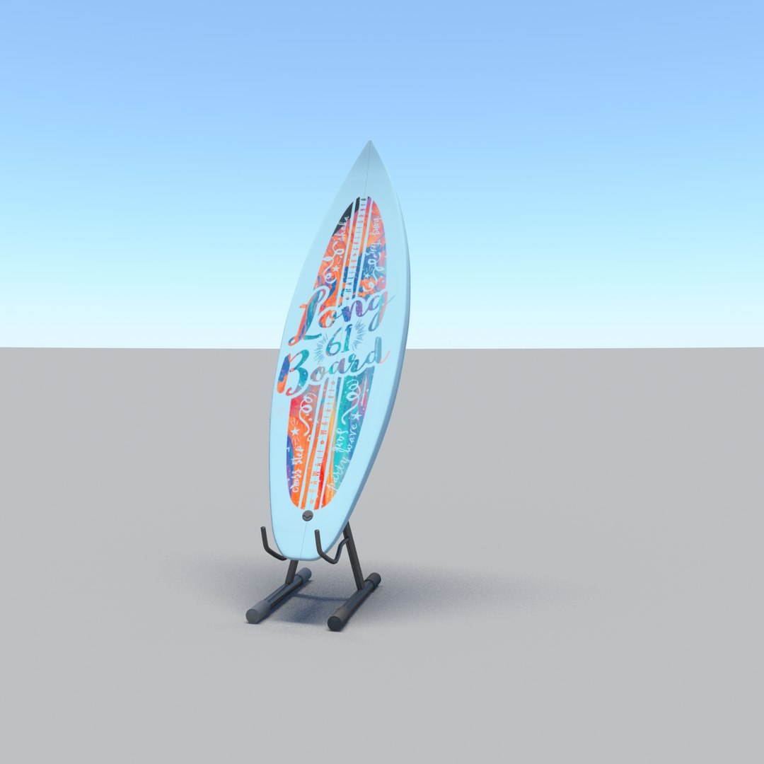 3D surfboard v2 - TurboSquid 1168637