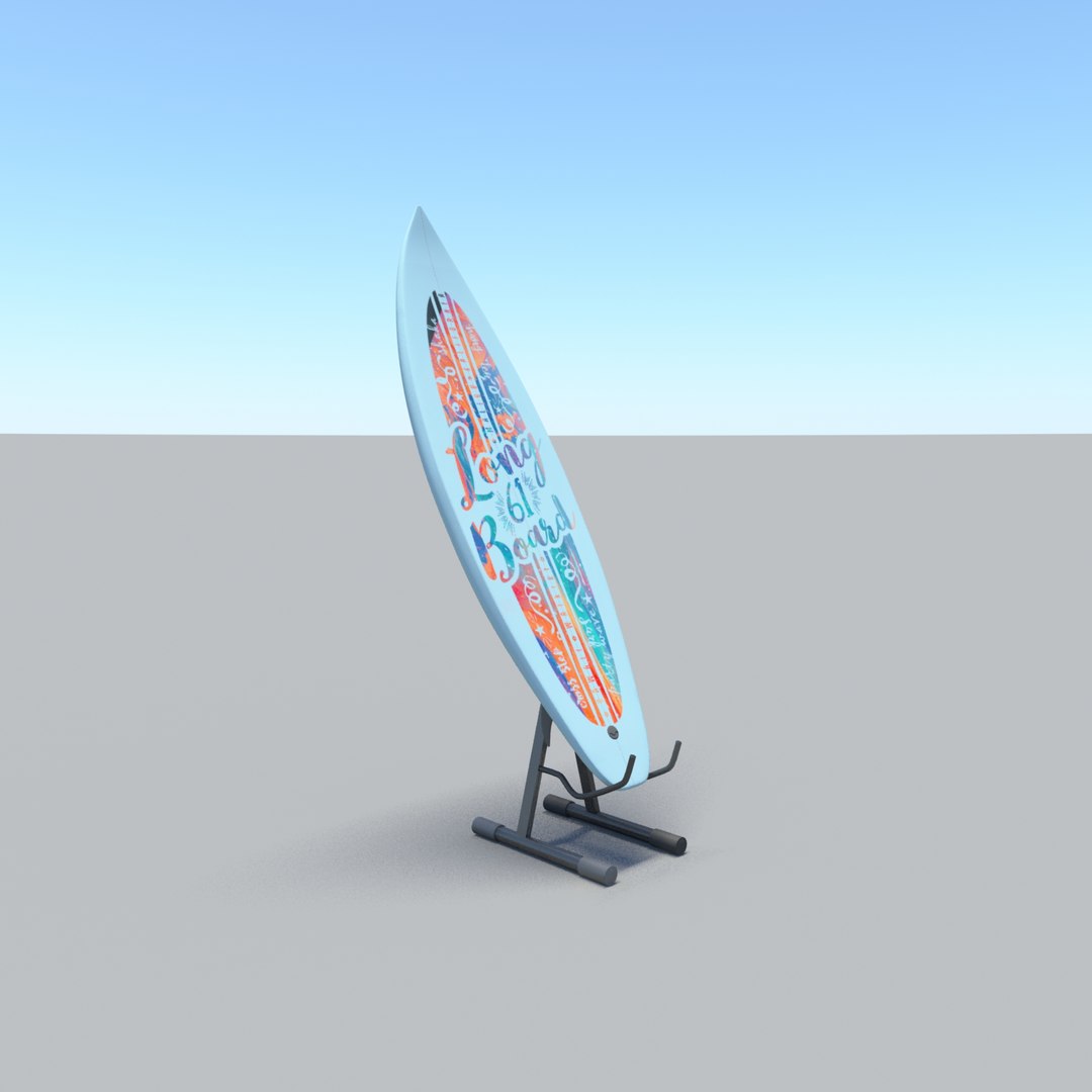 3D surfboard v2 - TurboSquid 1168637