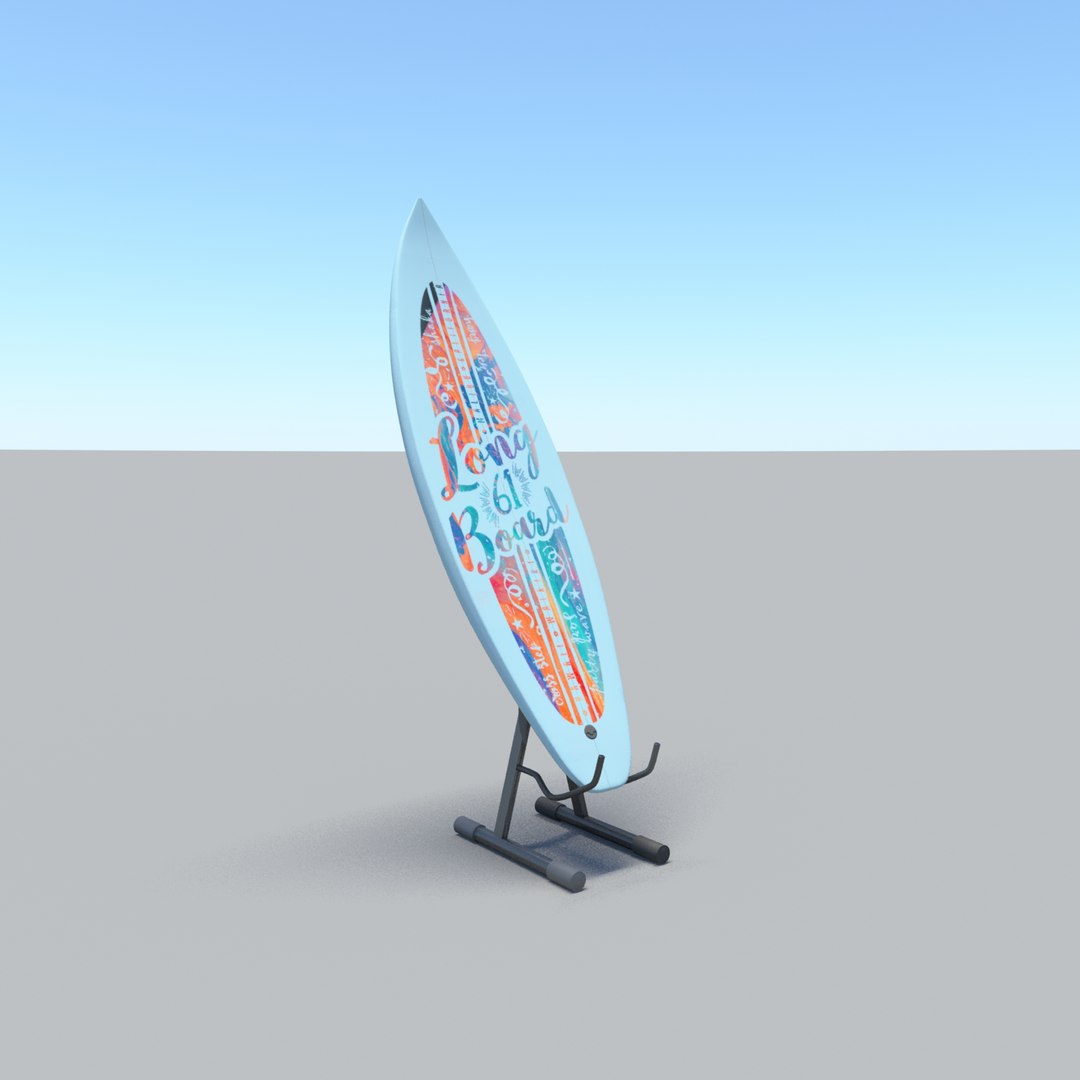 3D surfboard v2 - TurboSquid 1168637