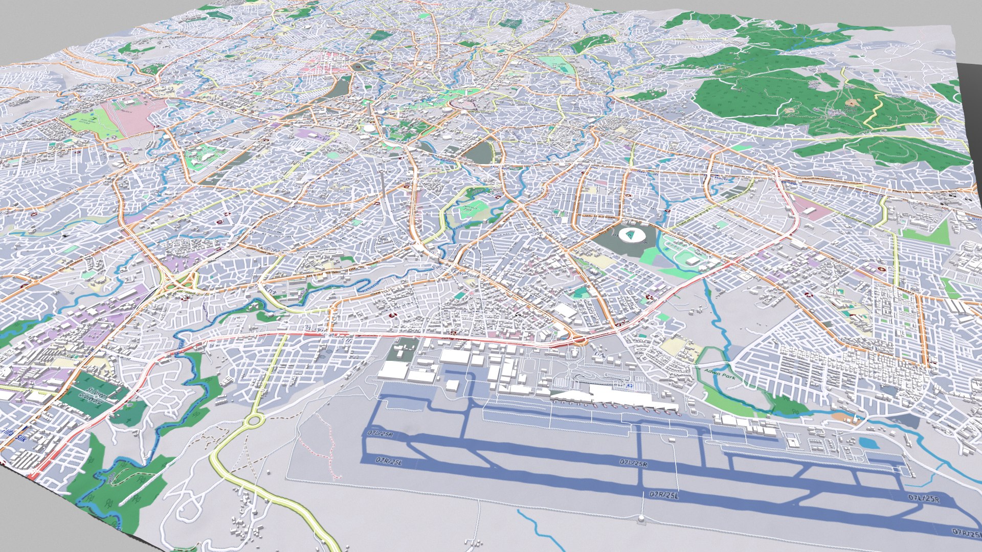 Cityscape Addis Ababa Ethiopia Model - TurboSquid 2087952