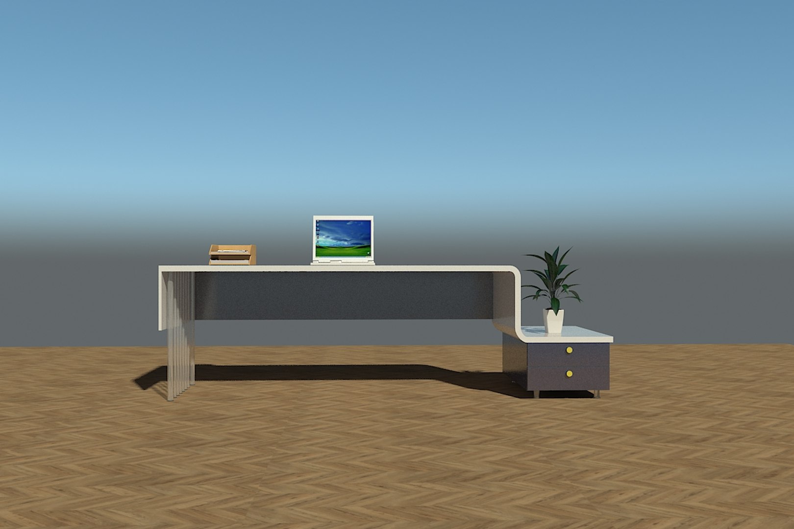 Office Desk 3D - TurboSquid 1655426