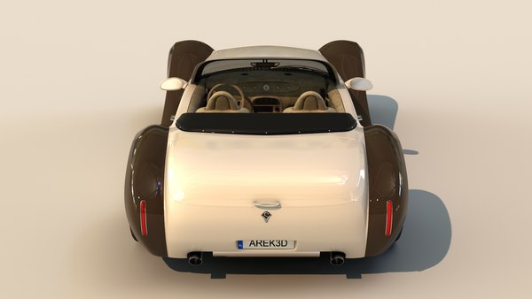 3D Generic Roadster Car With Realistic V-Ray Materials 3D model ...