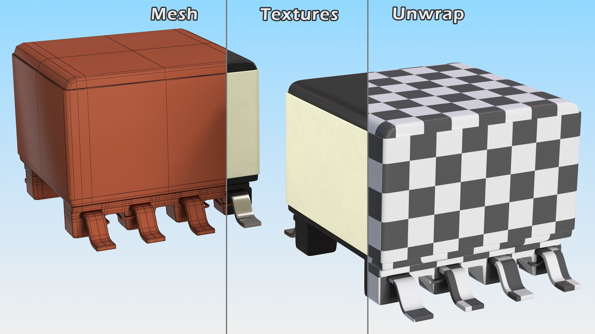 Gate Drive Transformer 3D Model - TurboSquid 1664968