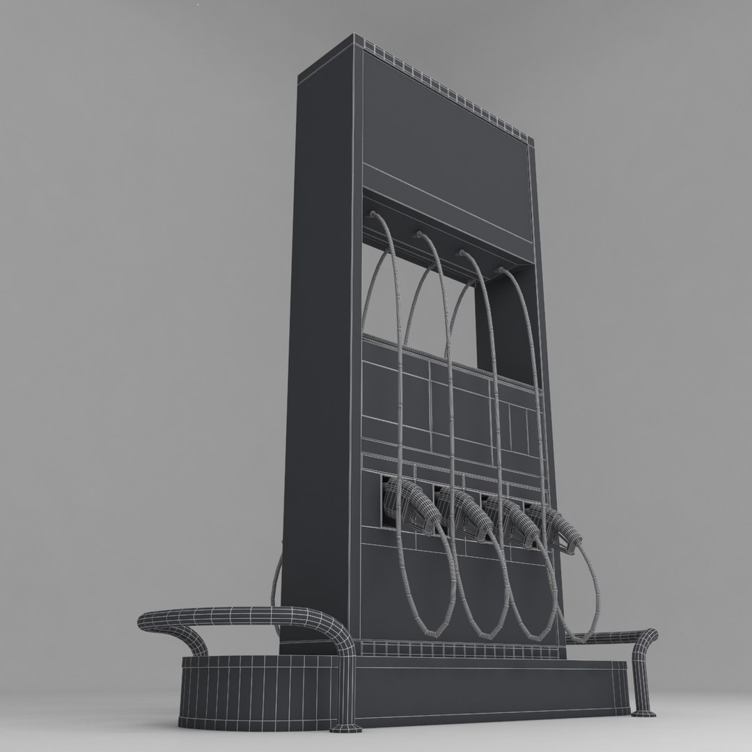 Fuel Station Petrol Pump 3D Model - TurboSquid 1378310