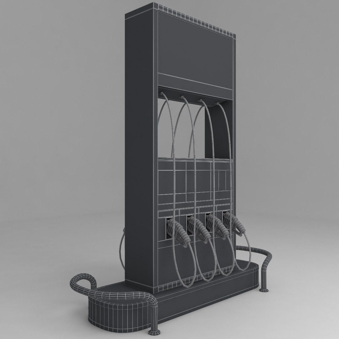 Fuel Station Petrol Pump 3D Model - TurboSquid 1378310