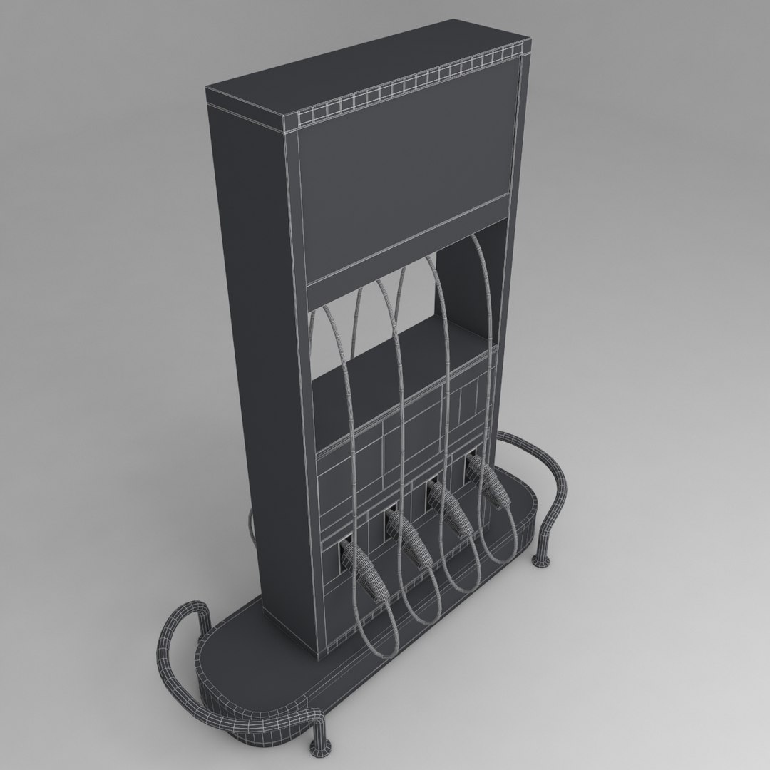 Fuel Station Petrol Pump 3D Model - TurboSquid 1378310