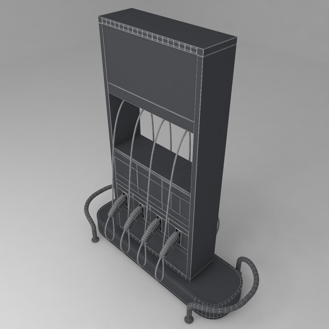 Fuel Station Petrol Pump 3D Model - TurboSquid 1378310
