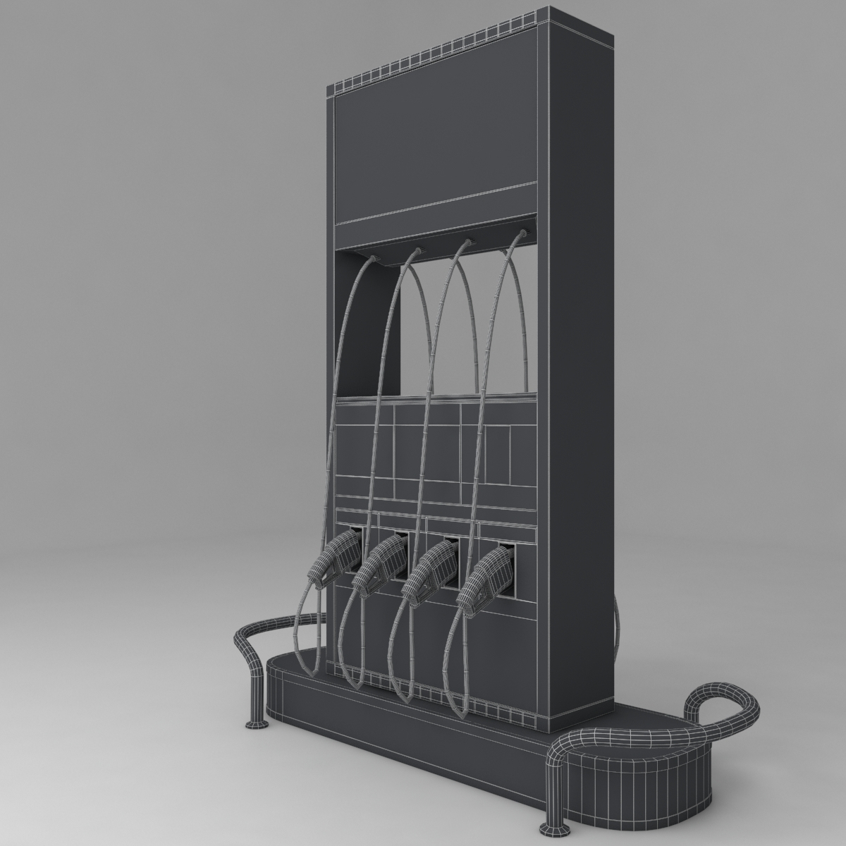Fuel station petrol pump 3D model - TurboSquid 1378310
