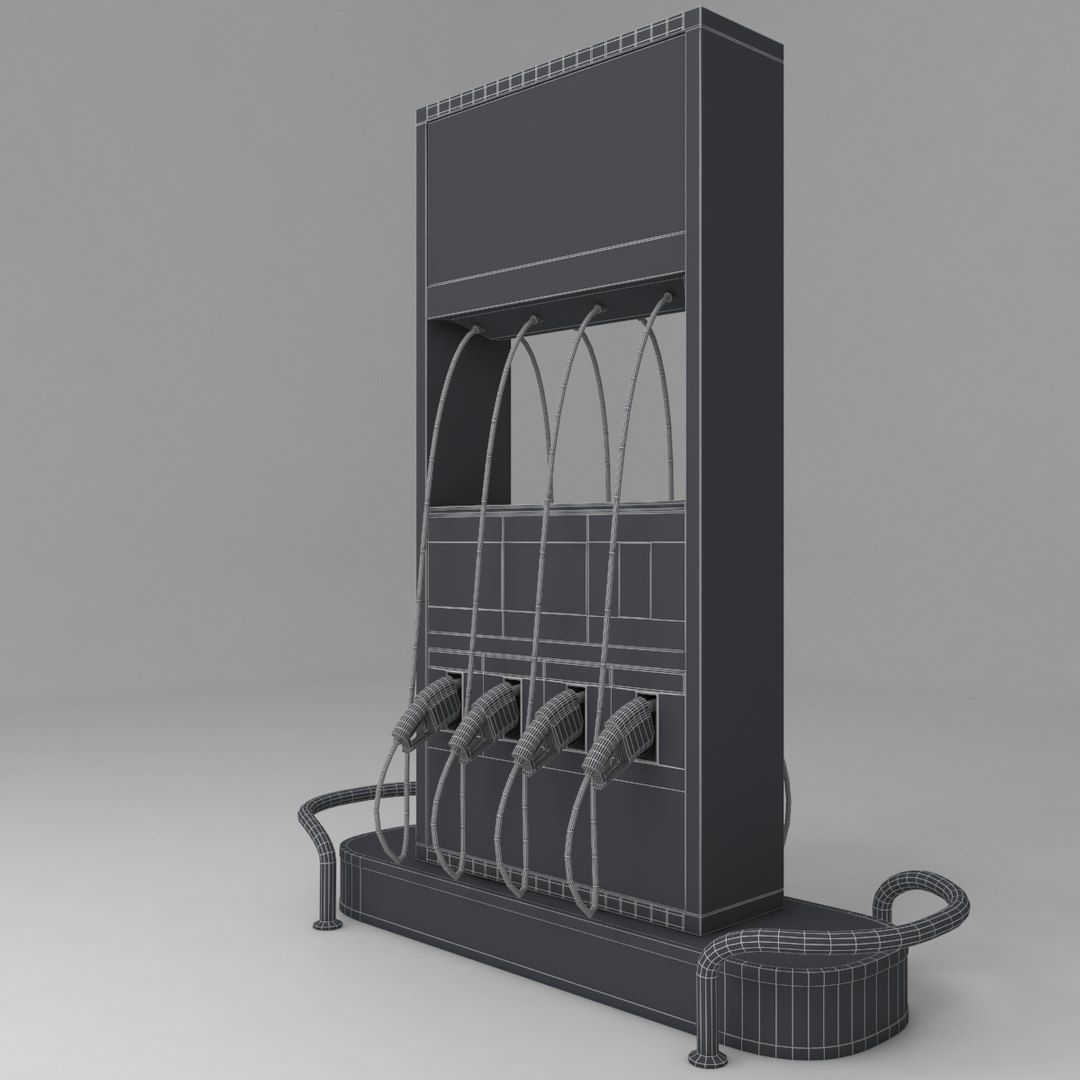 Fuel Station Petrol Pump 3D Model - TurboSquid 1378310