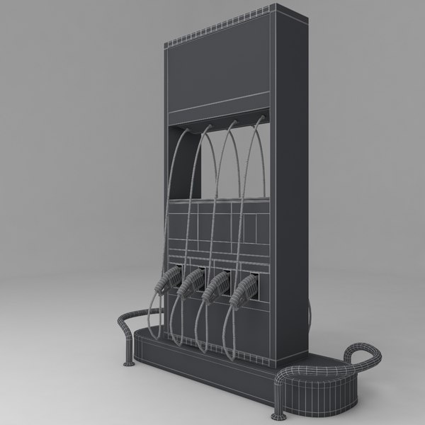 Fuel station petrol pump 3D model - TurboSquid 1378310