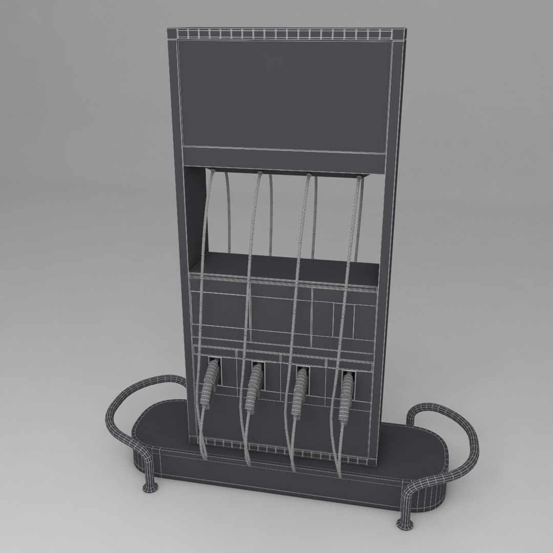 Fuel Station Petrol Pump 3D Model - TurboSquid 1378310