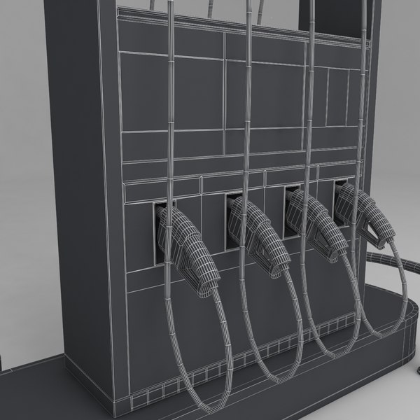 Fuel station petrol pump 3D model - TurboSquid 1378310