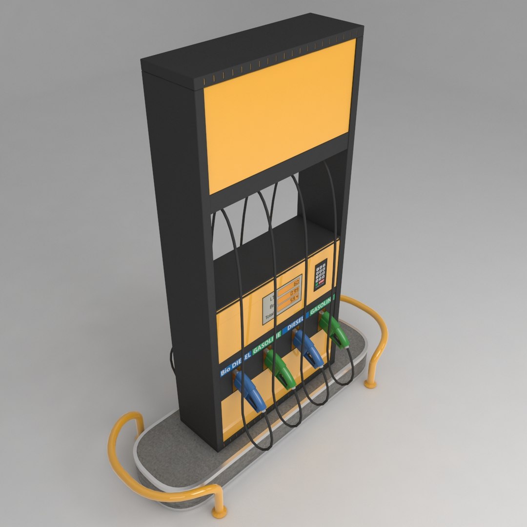 Fuel Station Petrol Pump 3D Model - TurboSquid 1378310