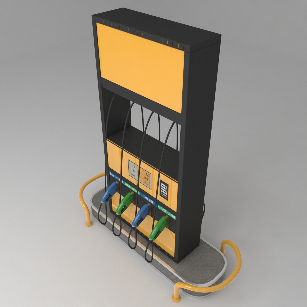 Fuel station petrol pump 3D model - TurboSquid 1378310