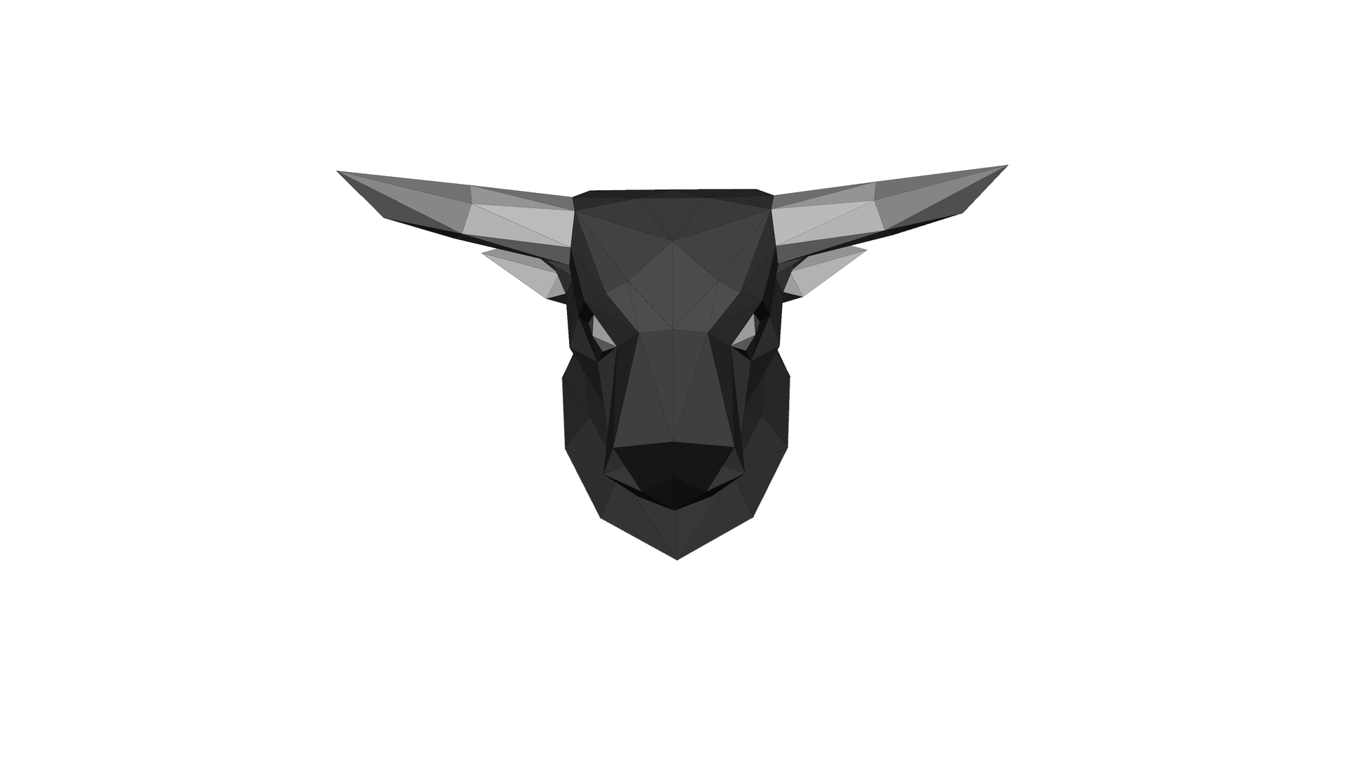 BULLS Head Low Poly Papercraf 3D - TurboSquid 1780507