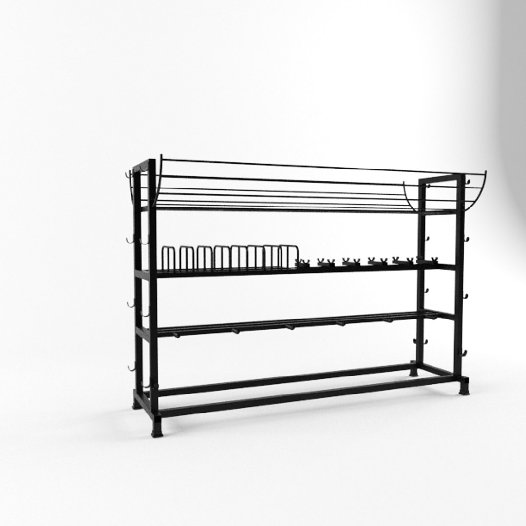 Gym Rack 3D Model - TurboSquid 1269903
