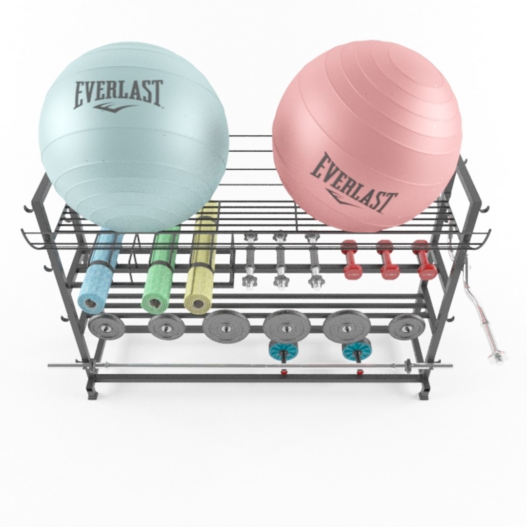 Gym Rack 3D Model - TurboSquid 1269903