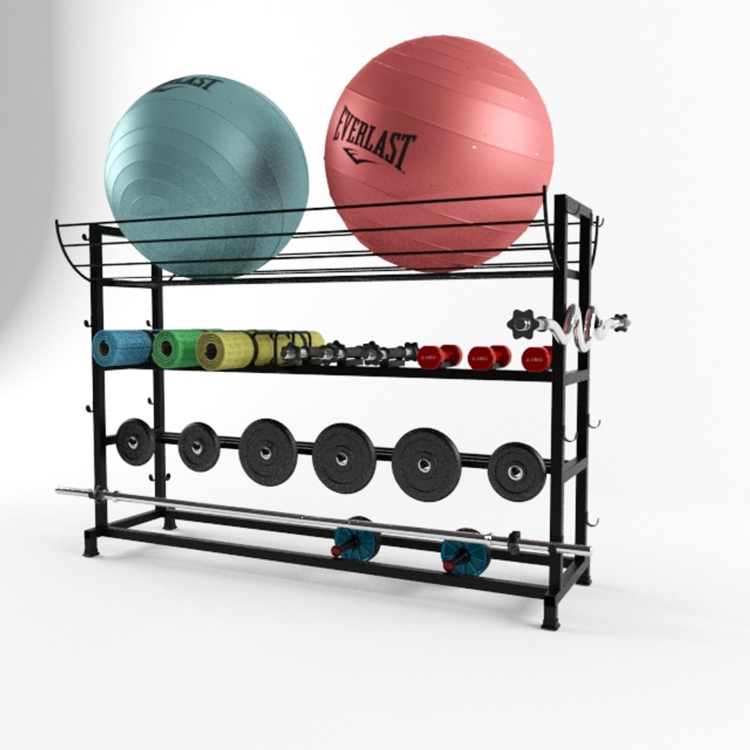 Gym Rack 3D Model - TurboSquid 1269903