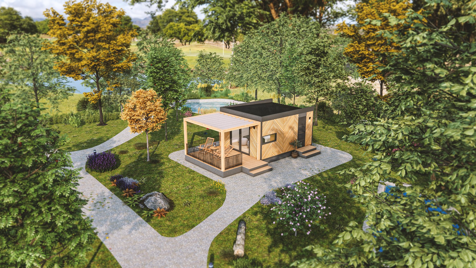 3D Tiny House Zaria 20m2 Basic Plans Dimensions Model - TurboSquid 2182715