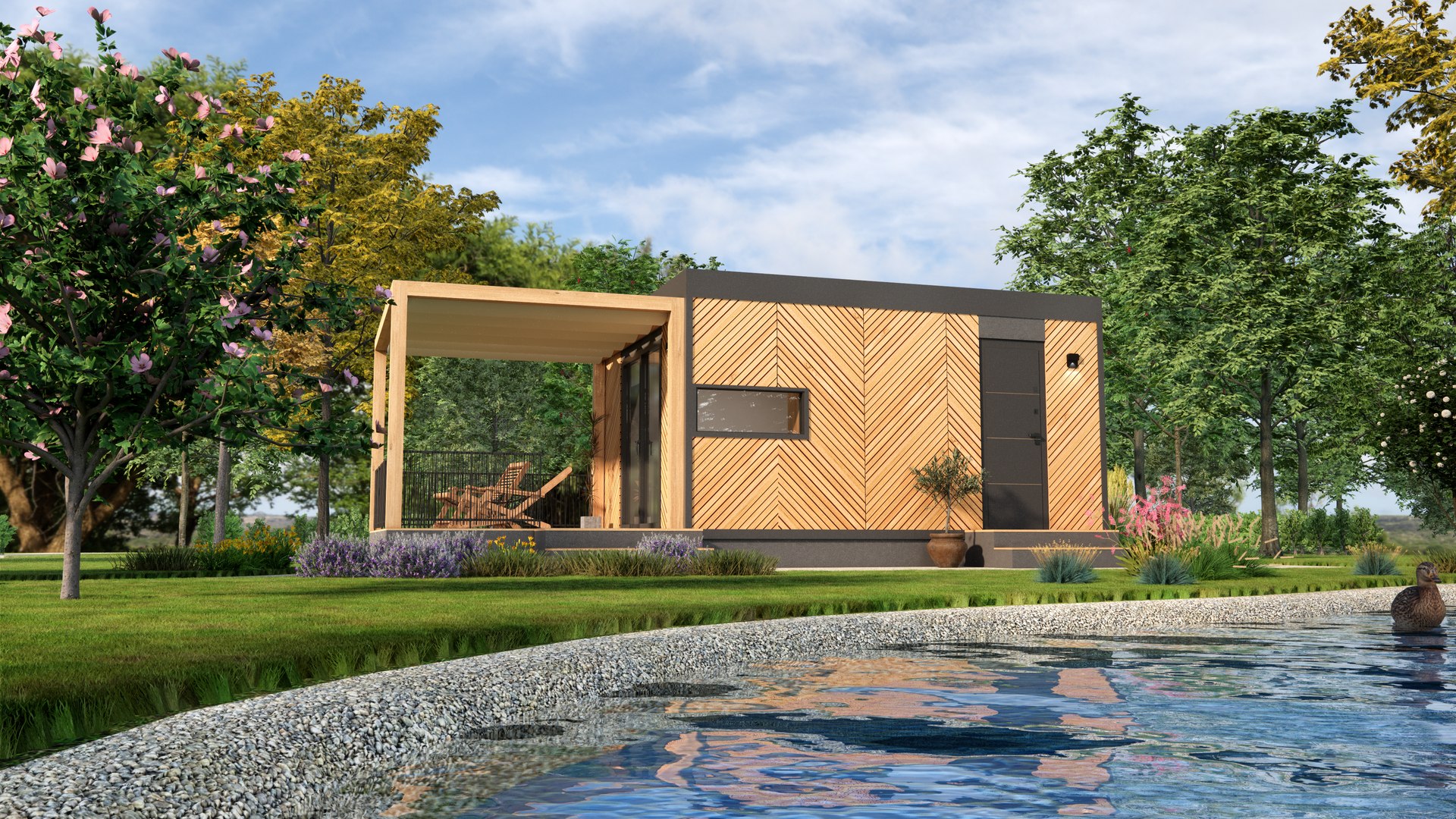 3D Tiny House Zaria 20m2 Basic Plans Dimensions Model - TurboSquid 2182715