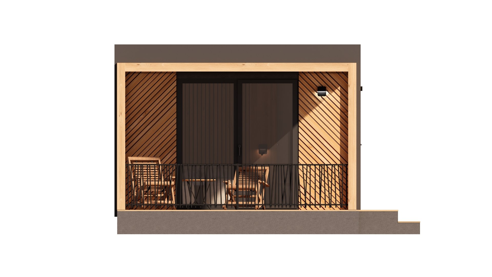 3D Tiny House Zaria 20m2 Basic Plans Dimensions Model - TurboSquid 2182715