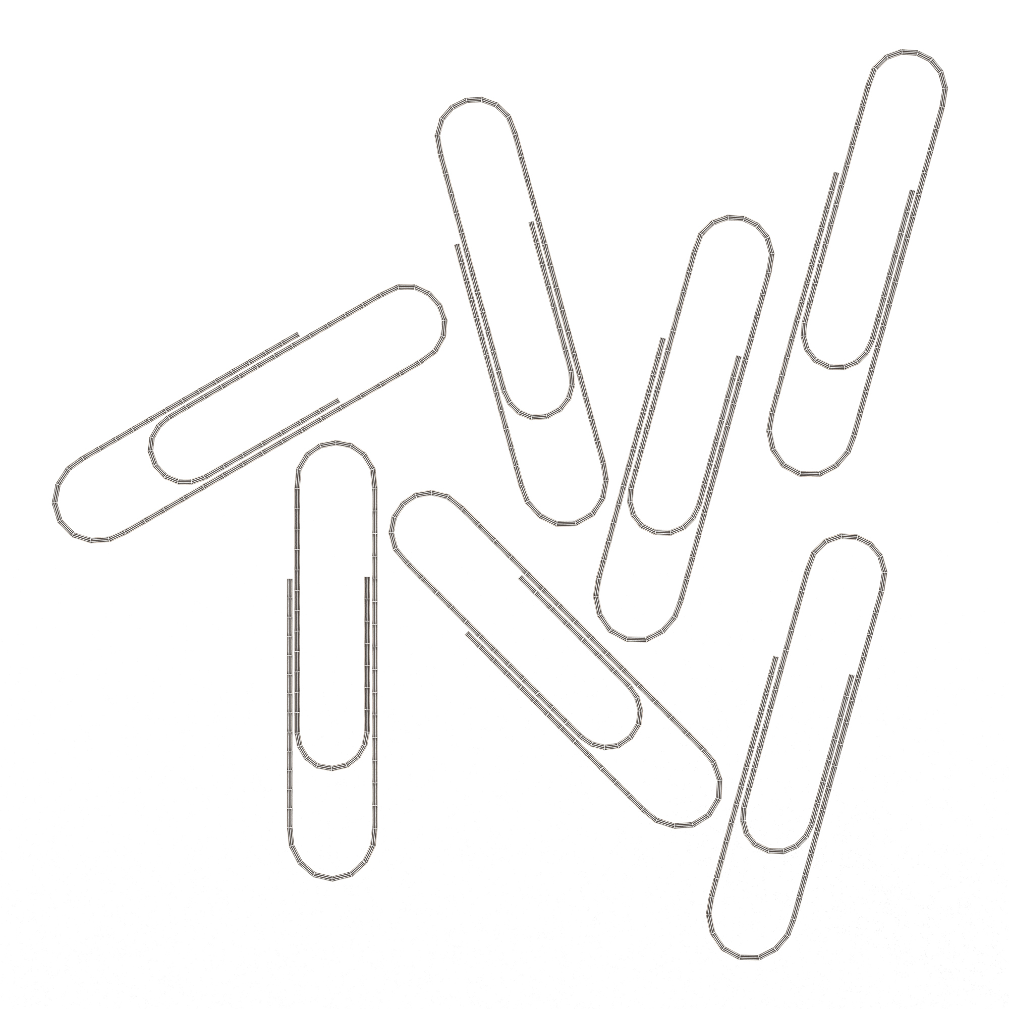 3D Paper Clip Collection model - TurboSquid 1859610