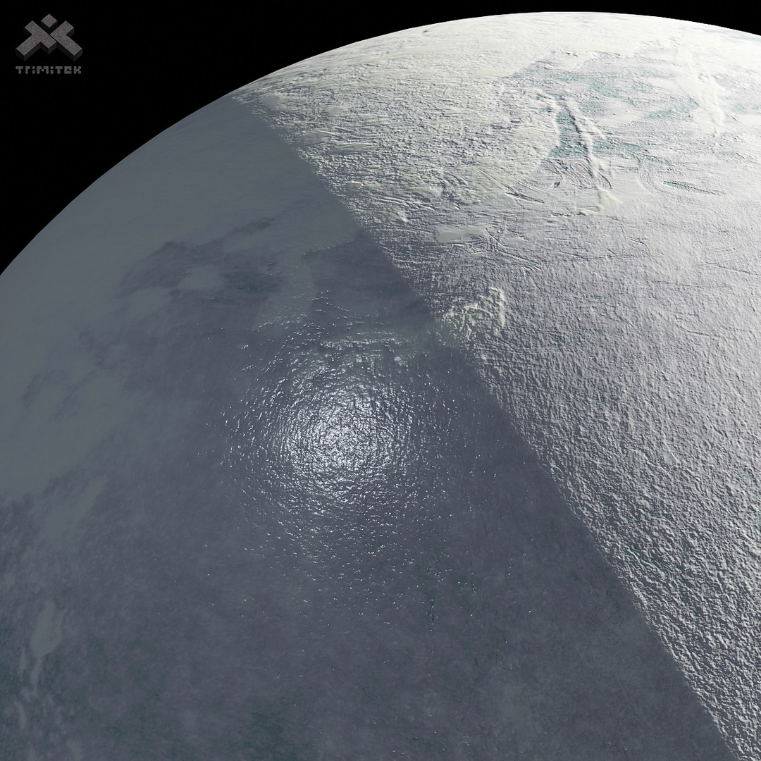 3D model Frozen Earth Planet - 8k PBR - TurboSquid 2174379