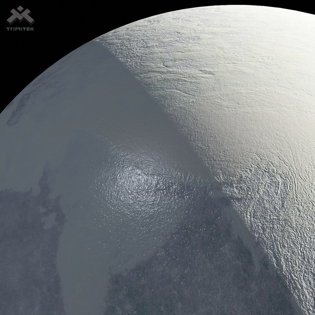 3D model Frozen Earth Planet - 8k PBR - TurboSquid 2174379