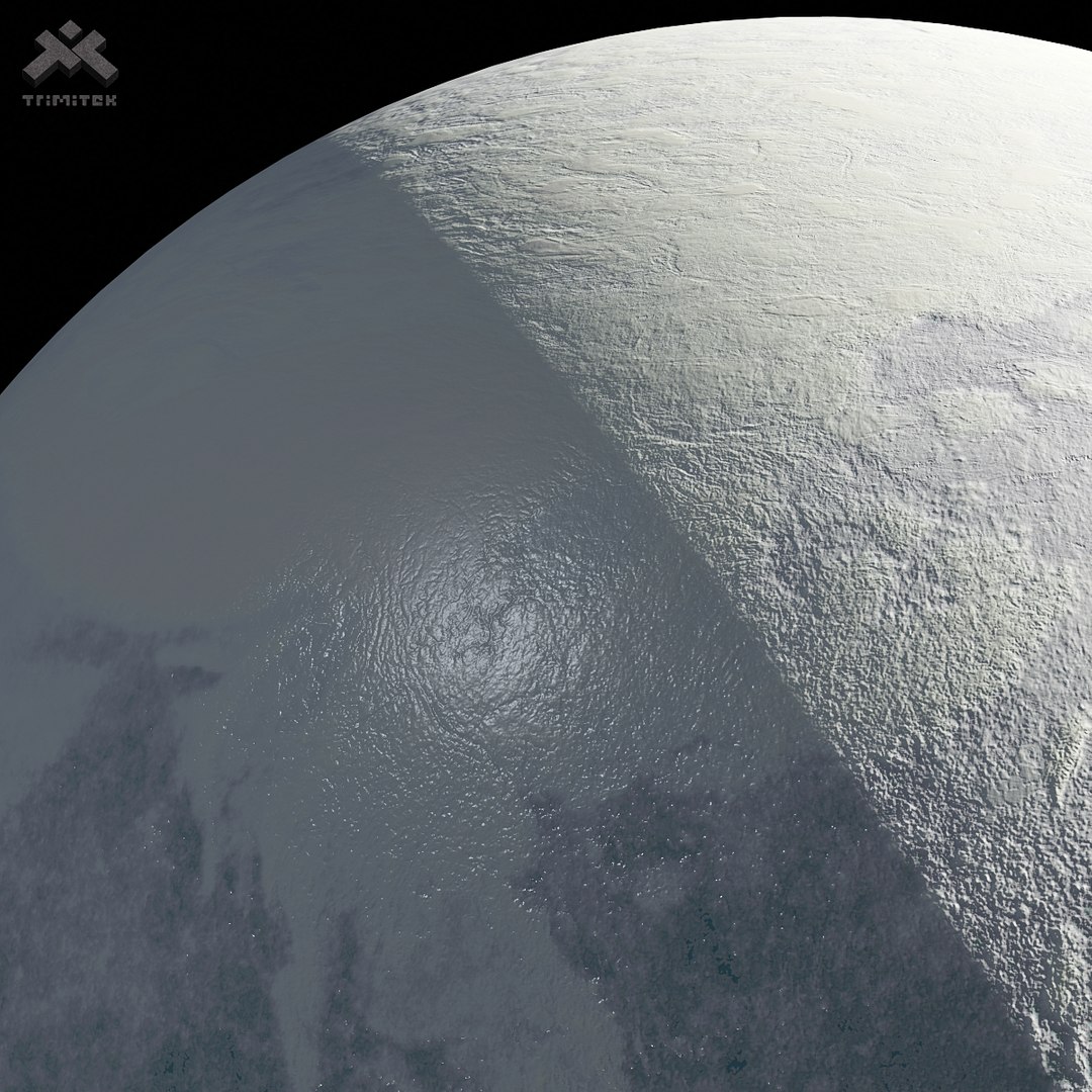 3D model Frozen Earth Planet - 8k PBR - TurboSquid 2174379