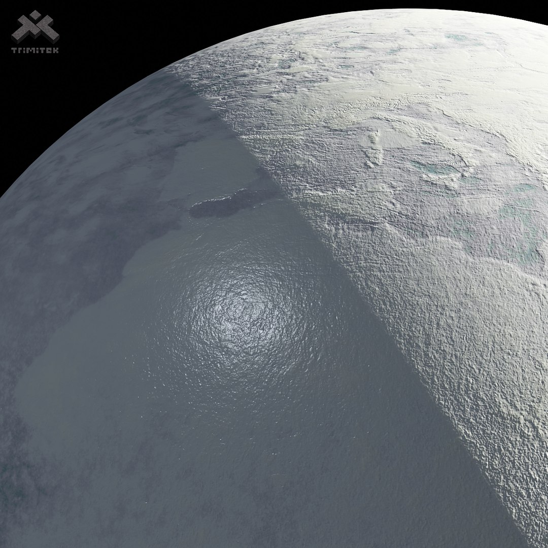 3D model Frozen Earth Planet - 8k PBR - TurboSquid 2174379