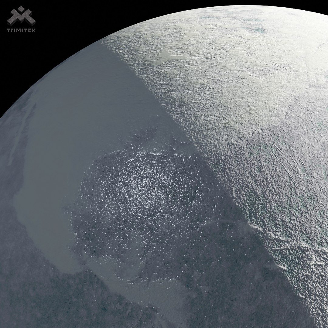 3D model Frozen Earth Planet - 8k PBR - TurboSquid 2174379