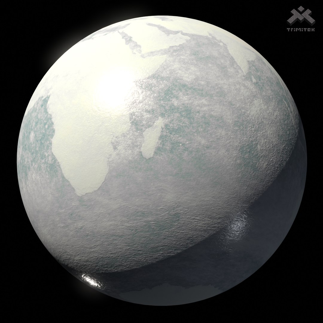 3D model Frozen Earth Planet - 8k PBR - TurboSquid 2174379