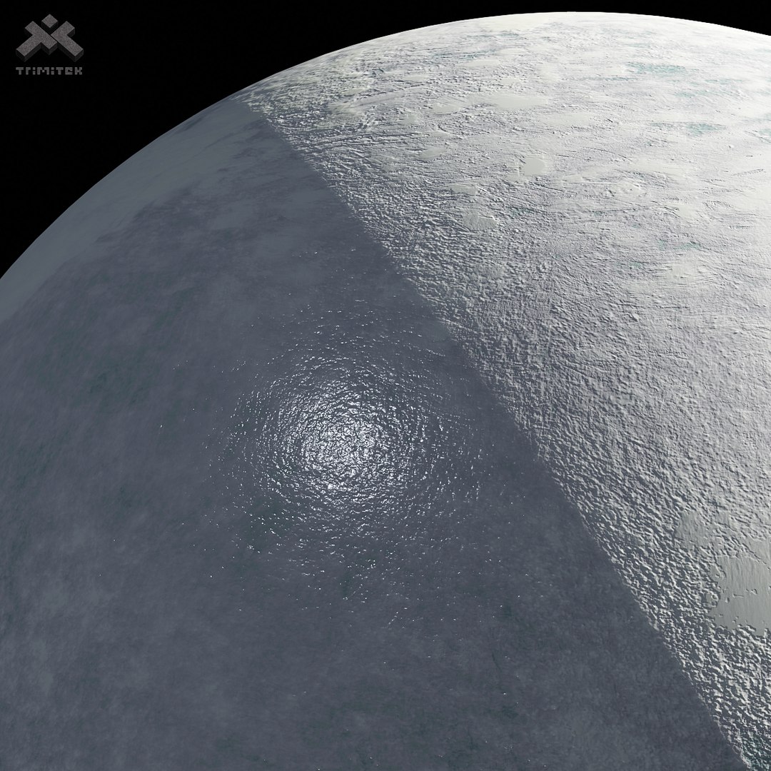 3D model Frozen Earth Planet - 8k PBR - TurboSquid 2174379