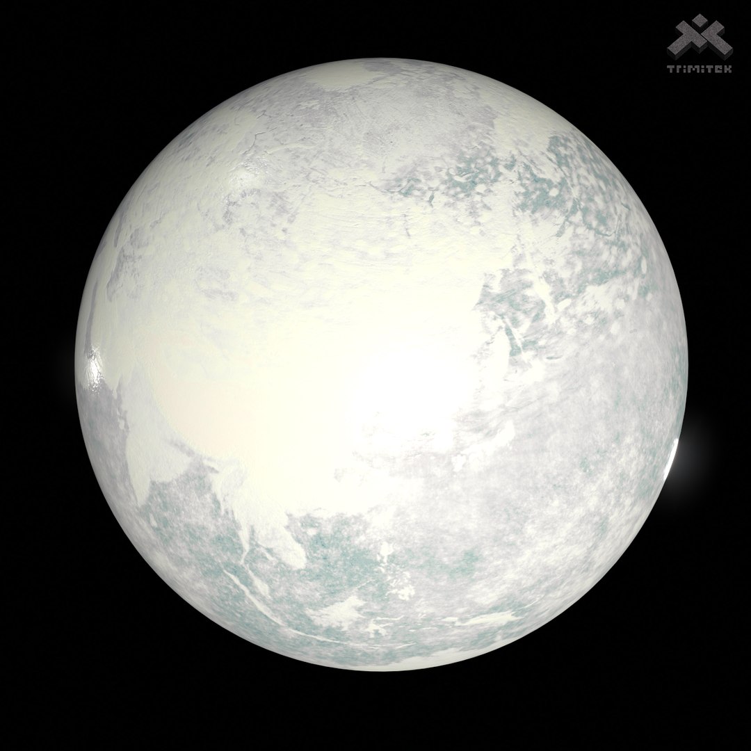 3D model Frozen Earth Planet - 8k PBR - TurboSquid 2174379