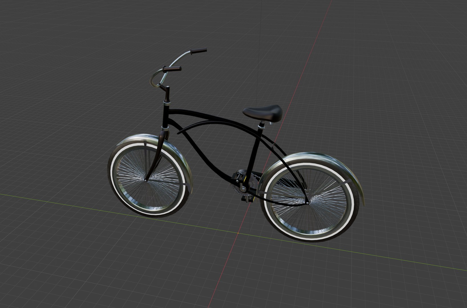 Classic Cruiser Bicycle Realistic 3D Model 3D - TurboSquid 2573861