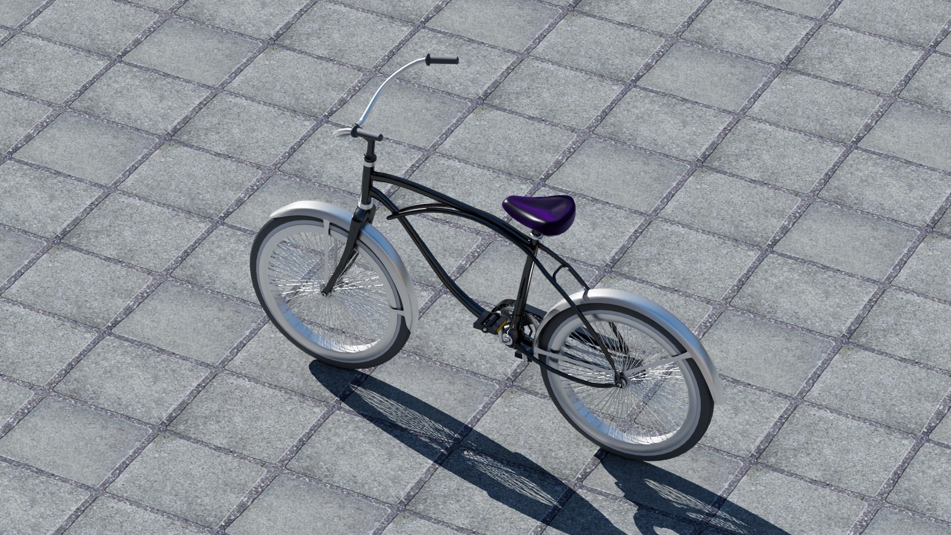 Classic Cruiser Bicycle Realistic 3D Model 3D - TurboSquid 2573861