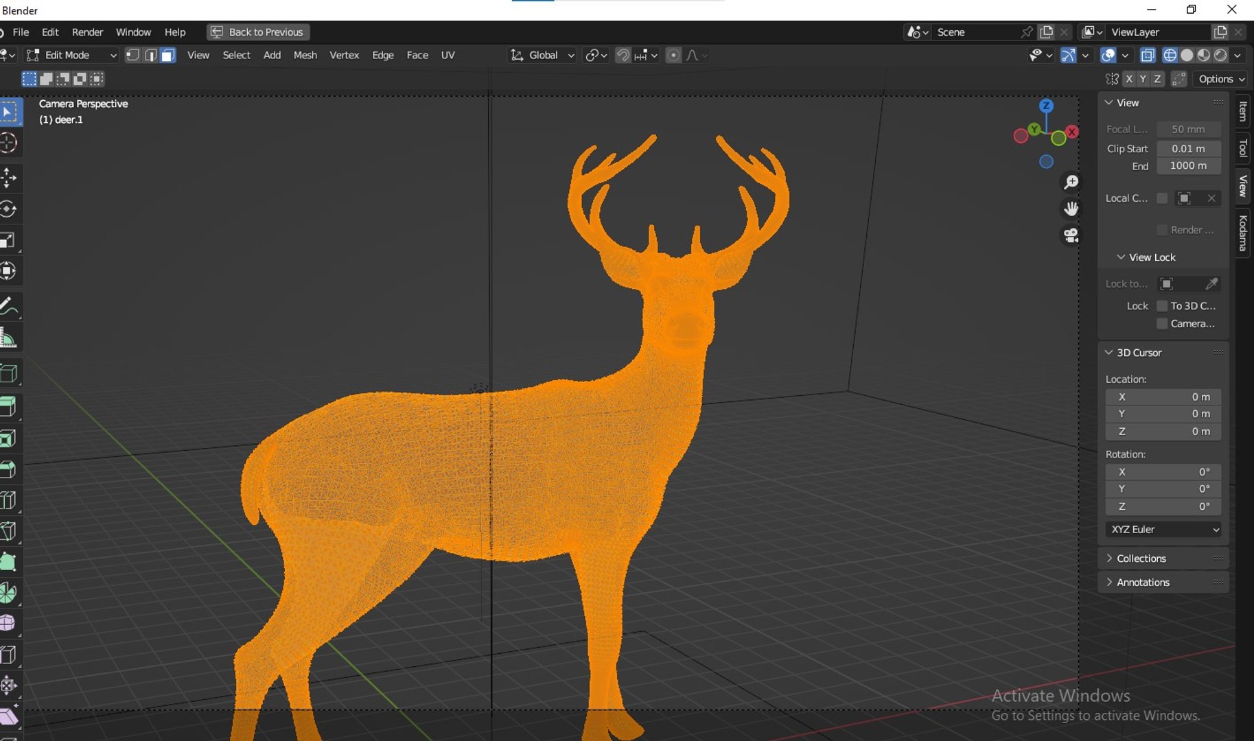 Realistic Deer 3D model 3D model - TurboSquid 2182154