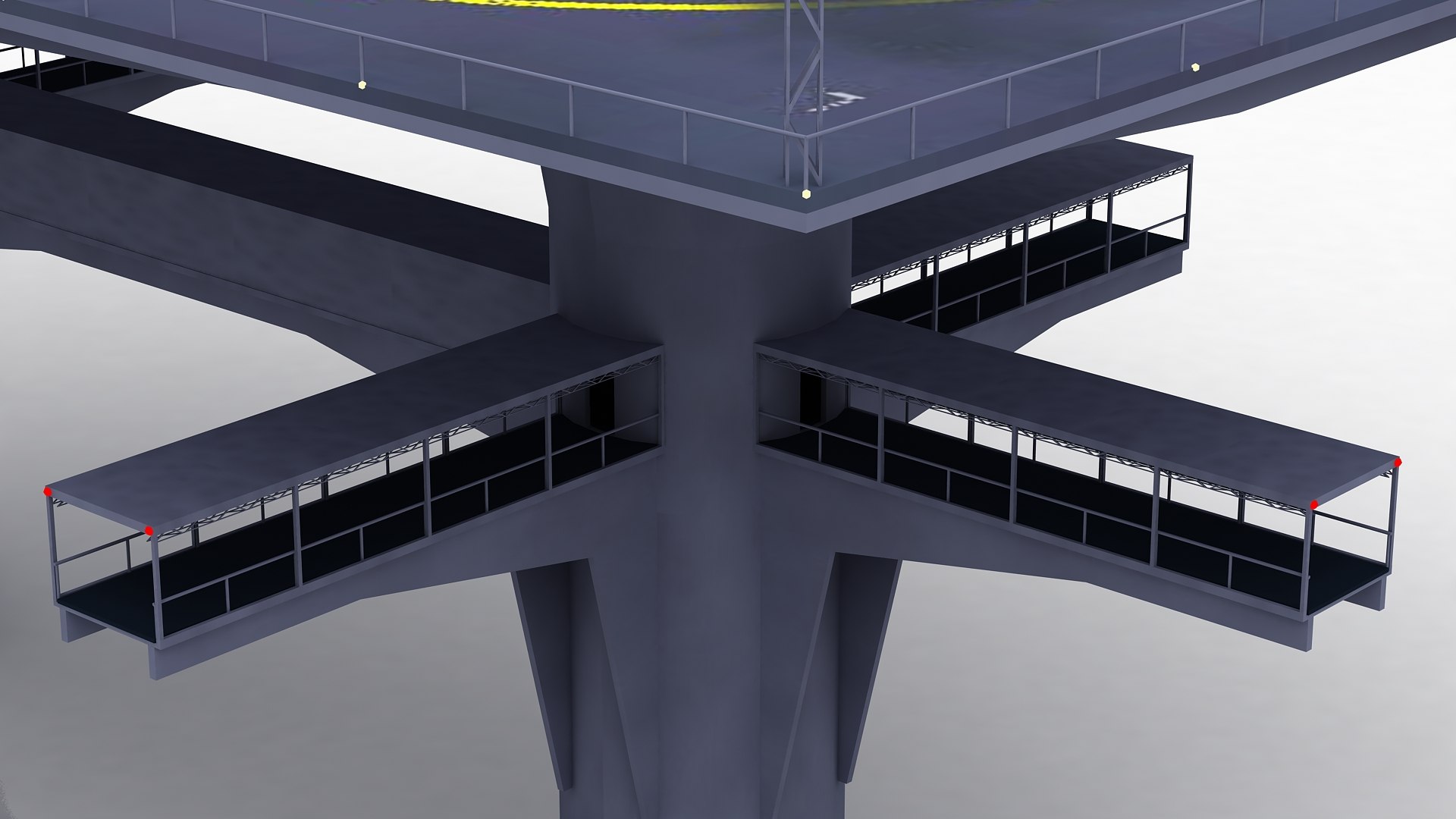 3D Landing Platform Building Architecture - TurboSquid 1643012