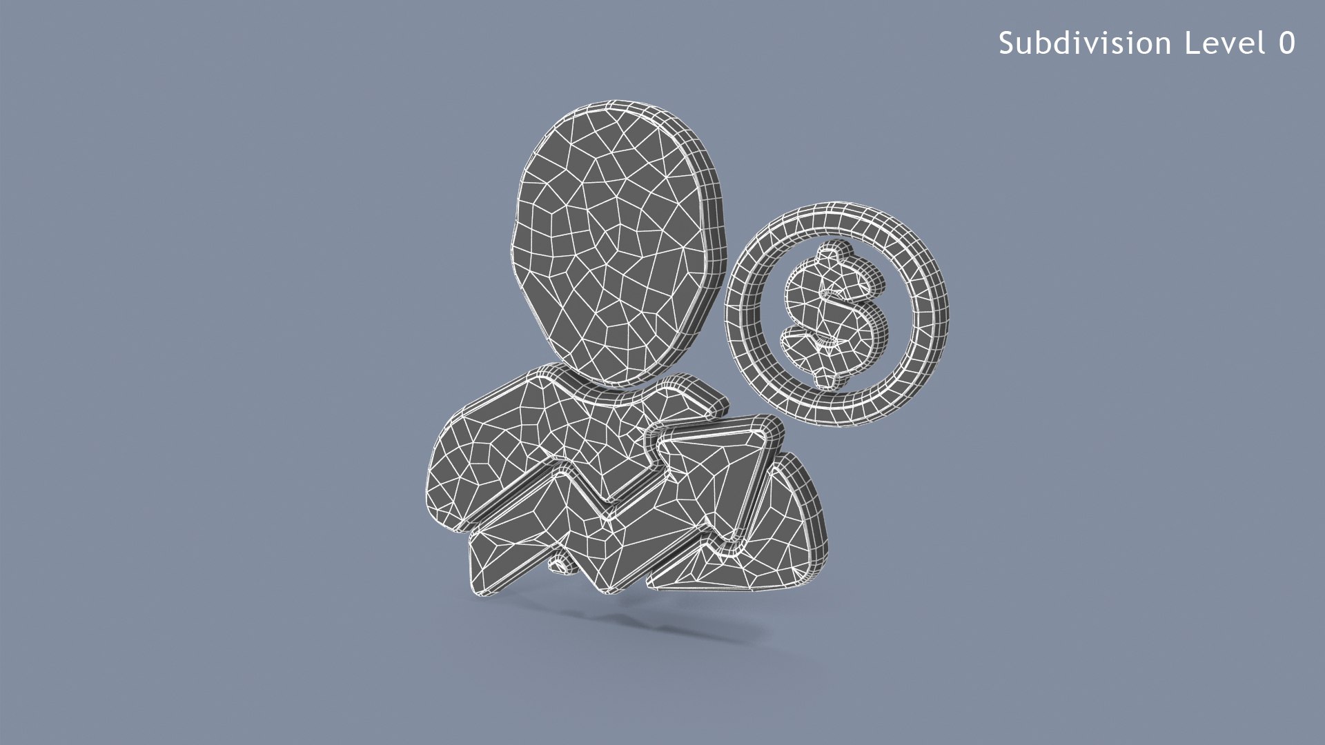 Employee Salary Increase Symbol Gold 3D - TurboSquid 2065311