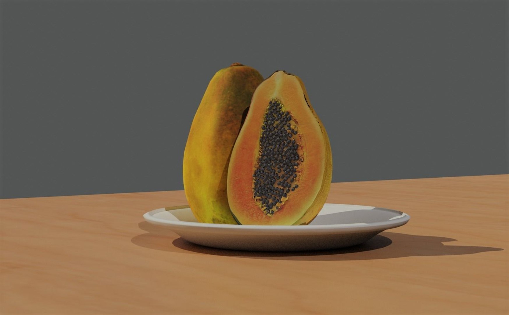 3D Model Papaya - TurboSquid 1493514