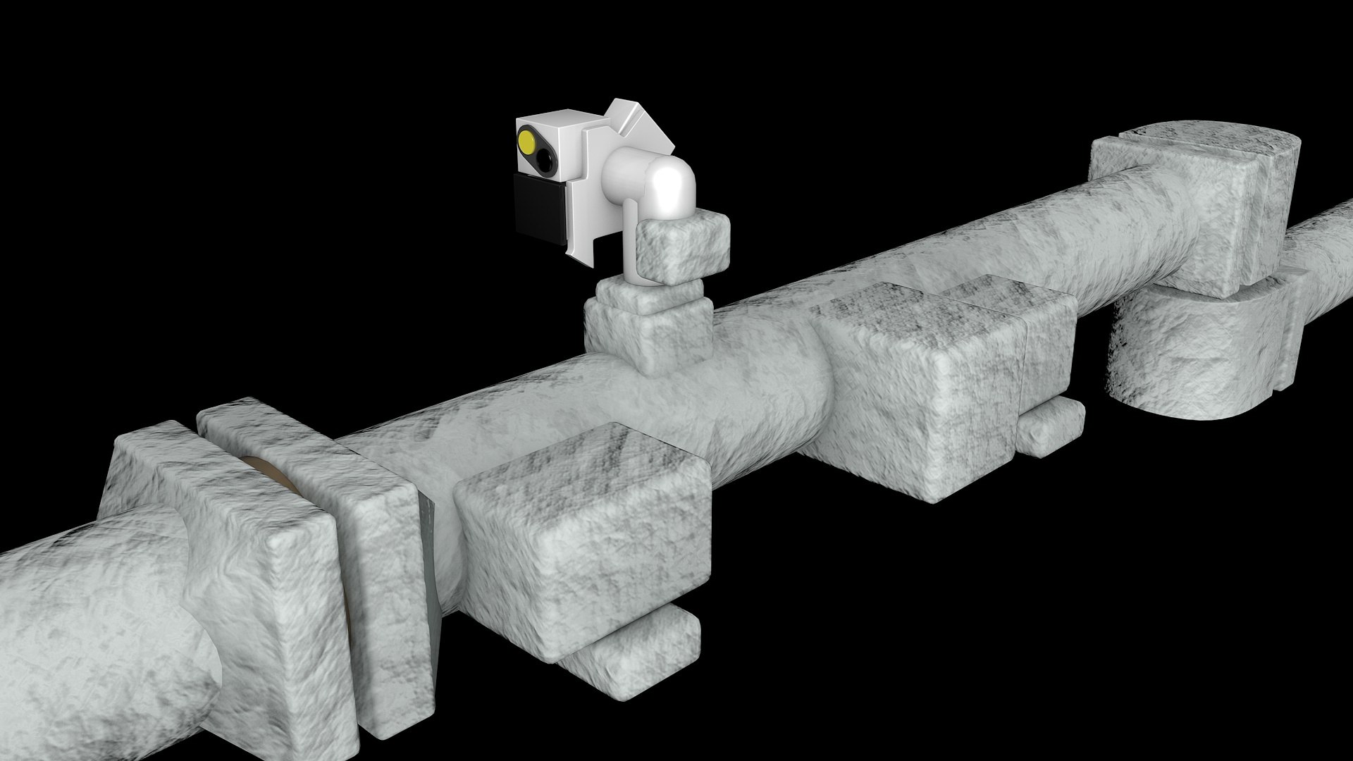 3d Iss Module Canadarm 2 Model