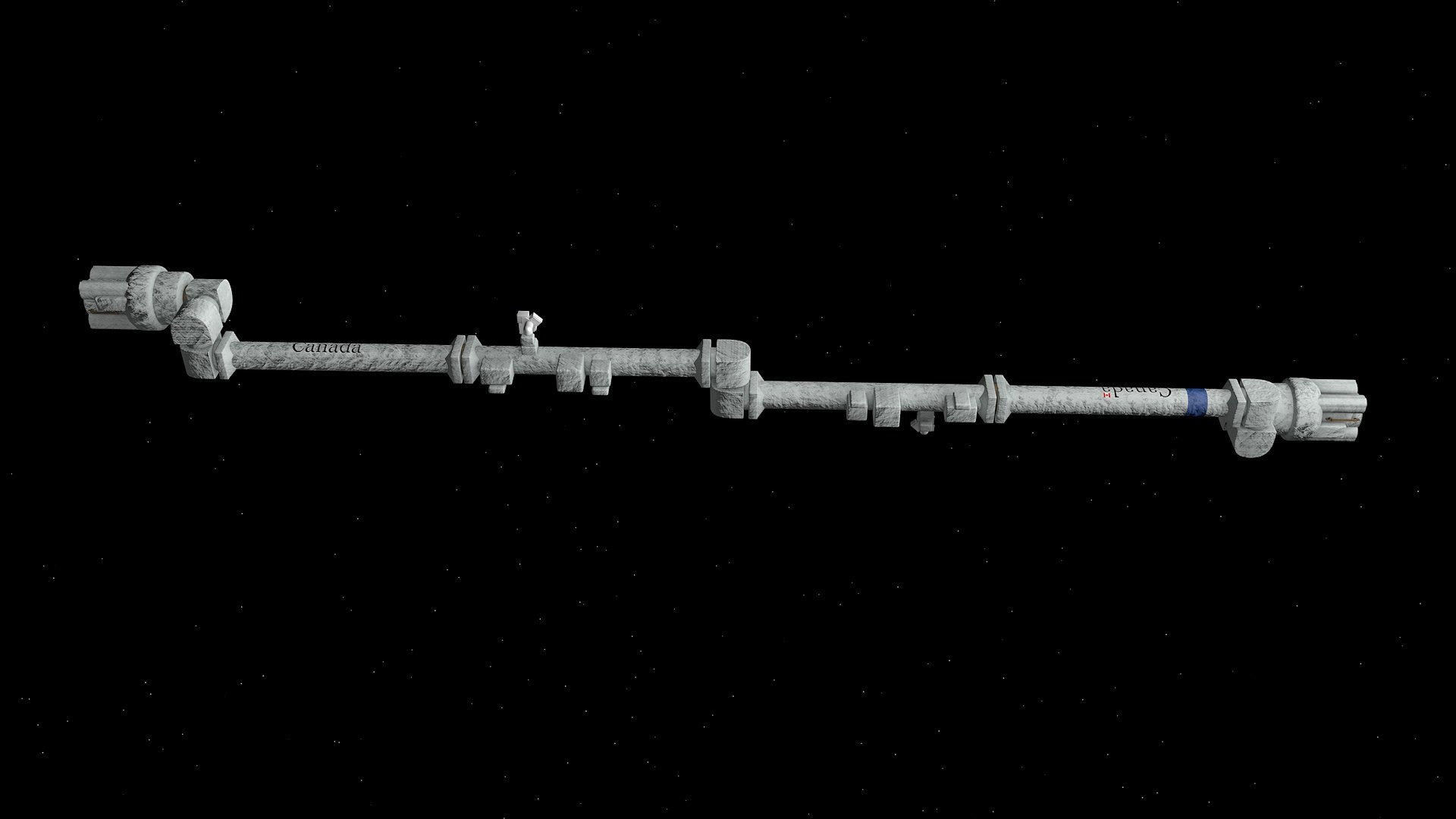 3d Iss Module Canadarm 2 Model