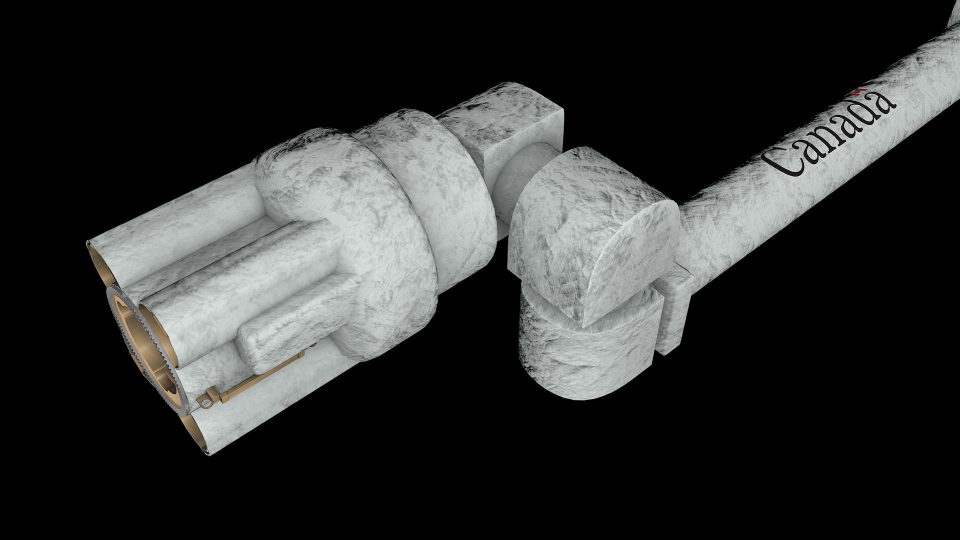 3d Iss Module Canadarm 2 Model