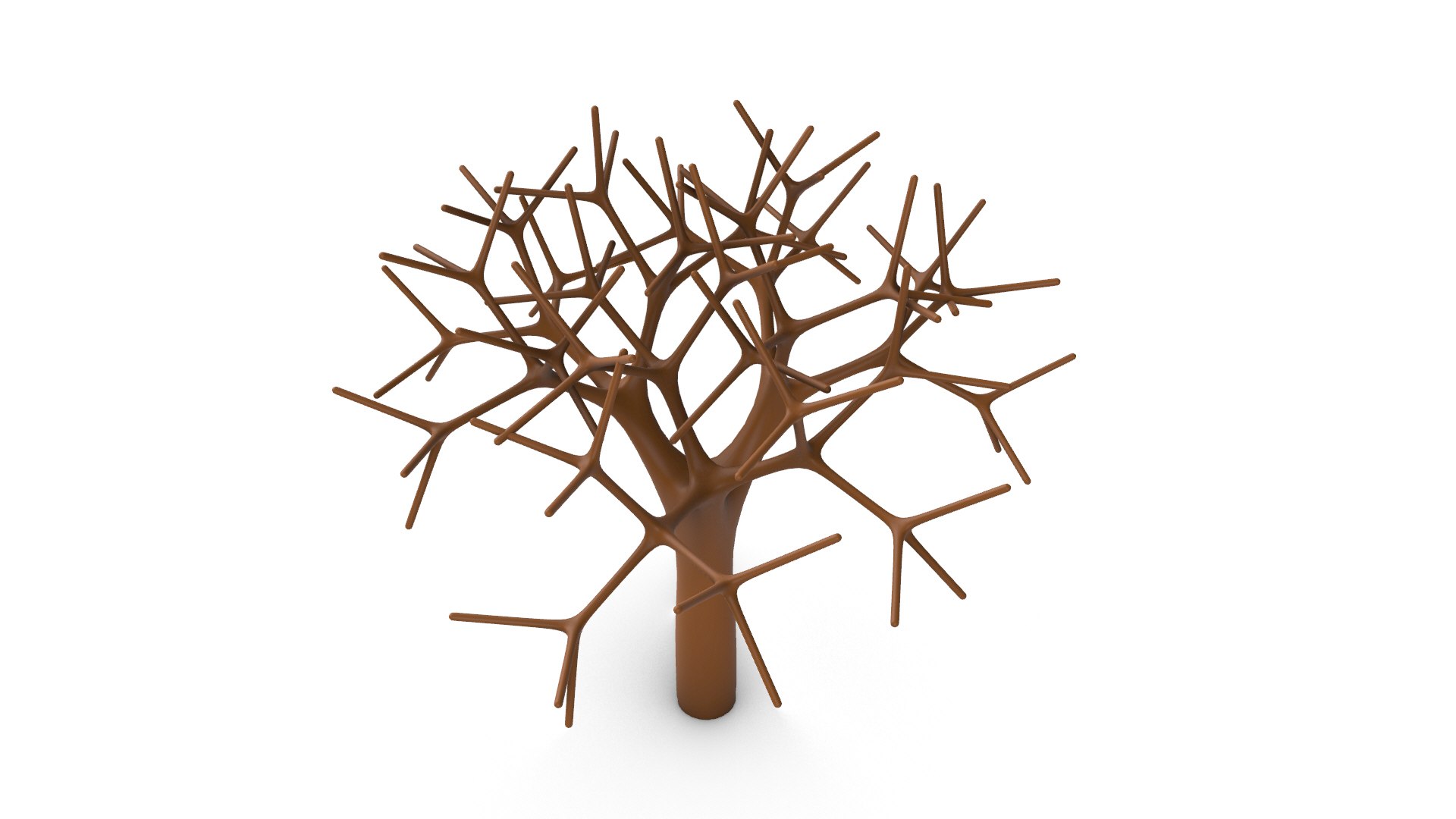 Fractal Spikes Fantasy Tree 3D Model - TurboSquid 2162177