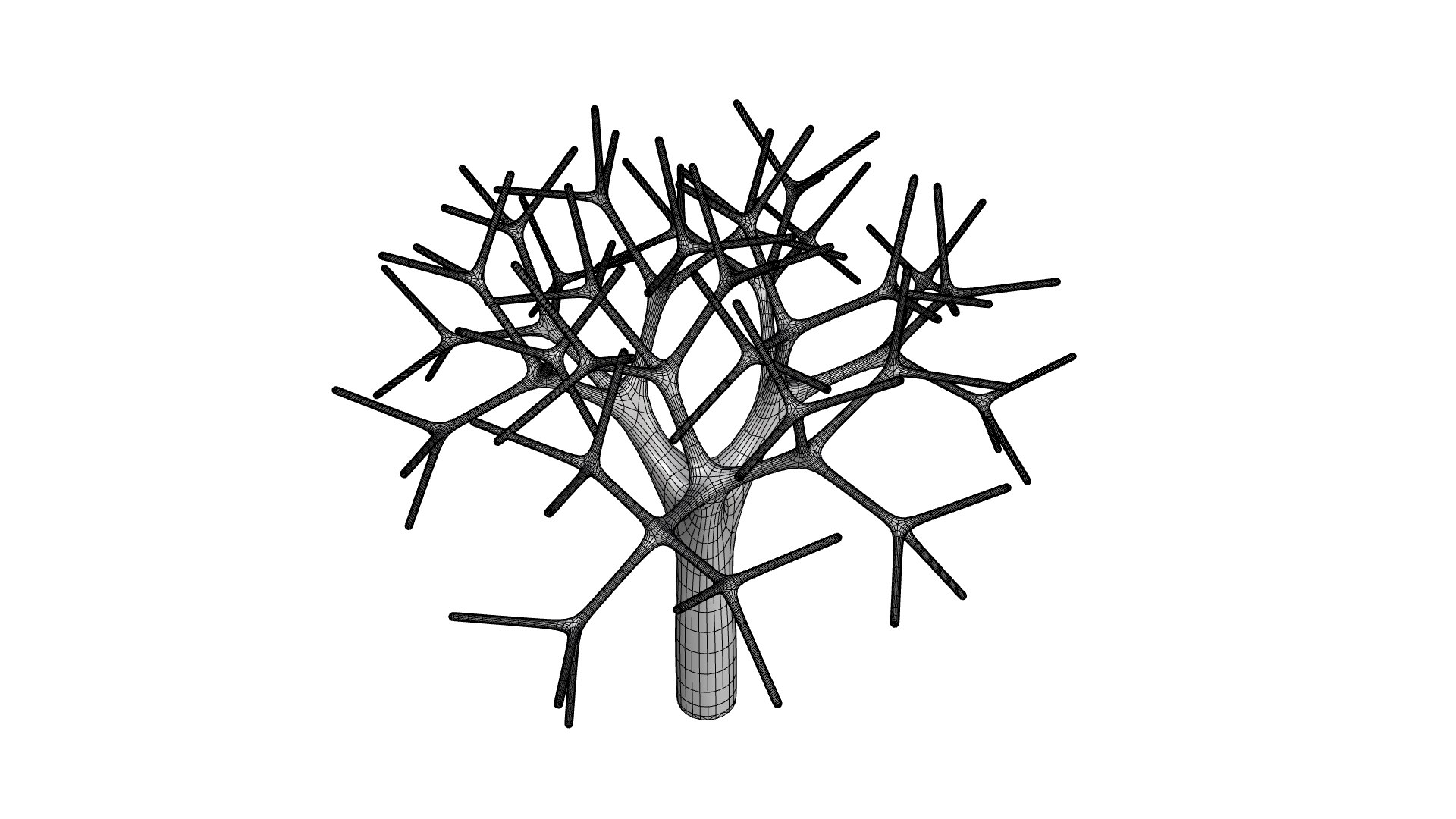 Fractal Spikes Fantasy Tree 3D Model - TurboSquid 2162177