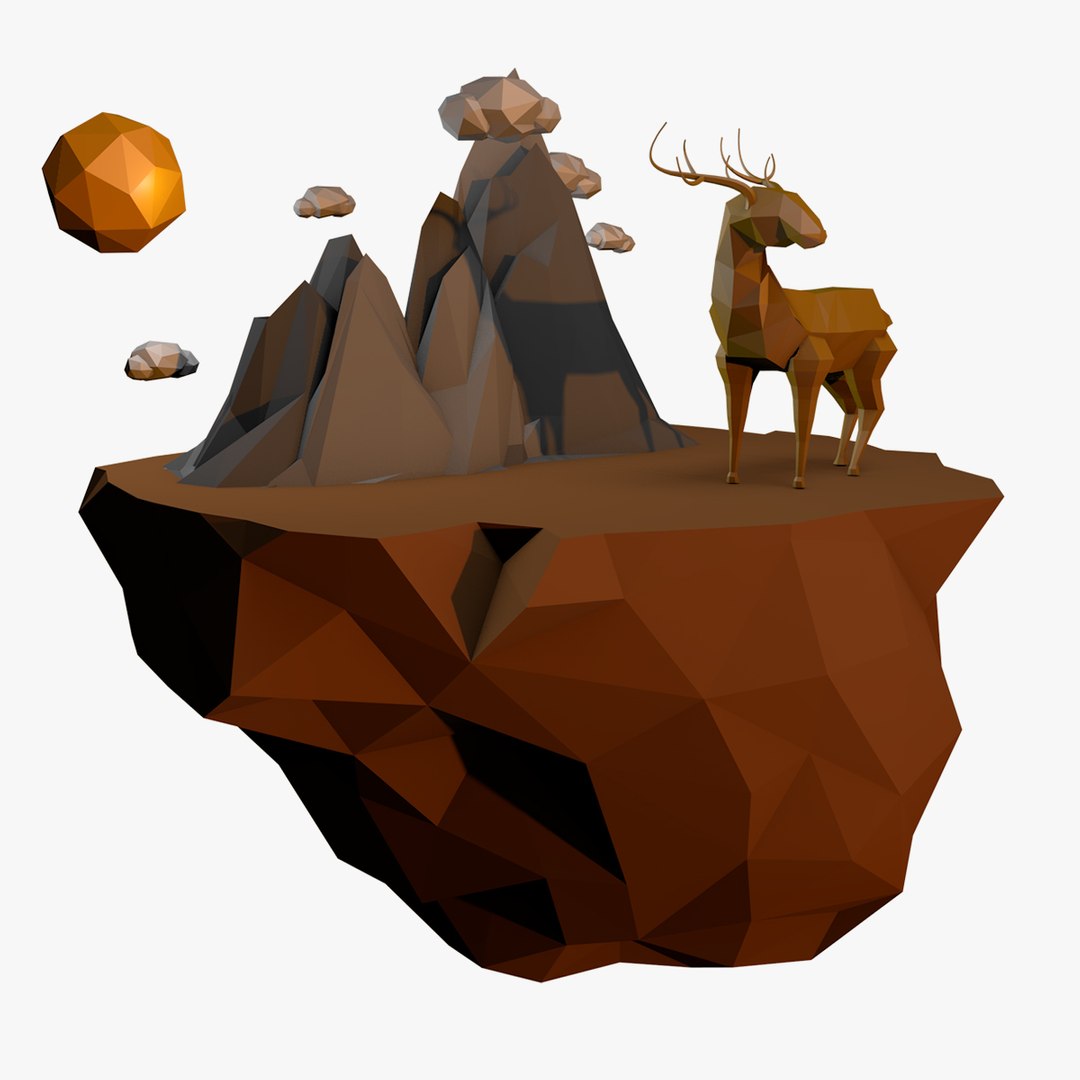 Deer Landscape 3D Model | 1146314 | TurboSquid