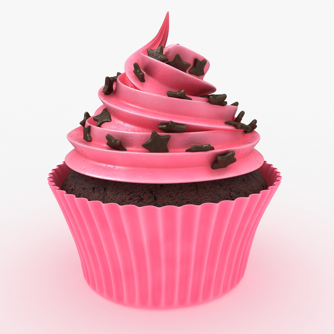 Max Realistic Cupcake Pink