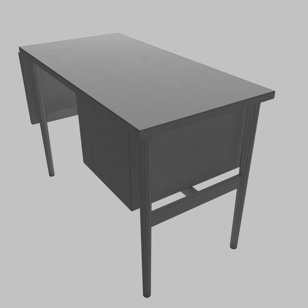3d model writing desk