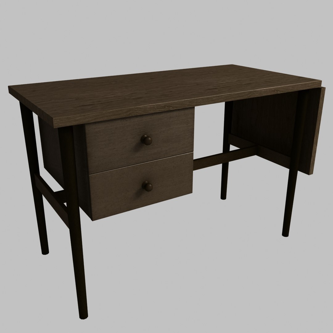 3d model writing desk